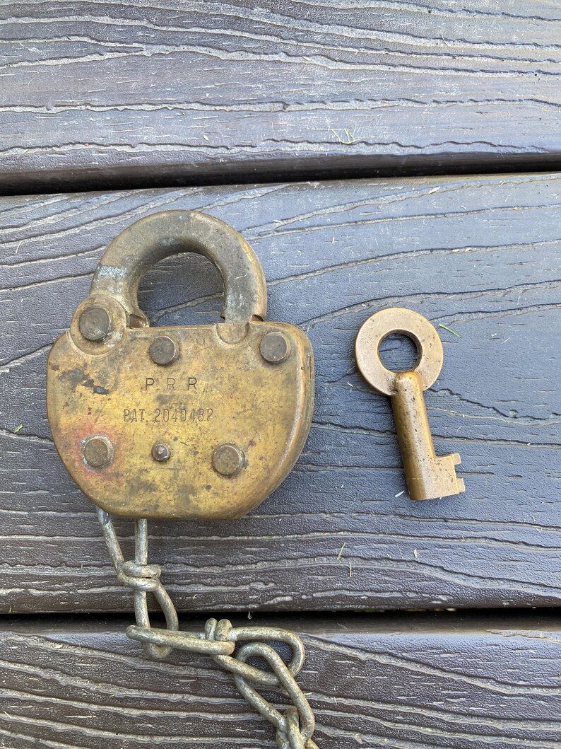 PRR Pennsylvania Railroad Adlake Lock and Key Solid Brass - Etsy
