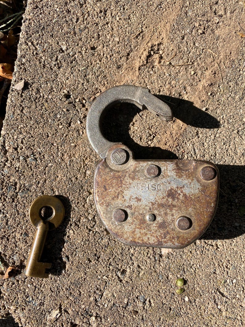 Frisco Railroad 1977 Adlake Steel Repair Track Lock With Key - Etsy