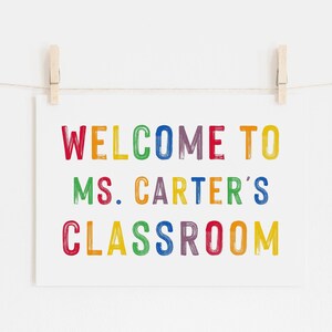 DIGITAL DOWNLOAD Teacher Name Sign Printable Classroom - Etsy