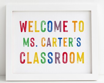 DIGITAL DOWNLOAD Teacher Name Sign Printable Classroom | Etsy