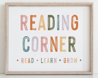 Reading Corner Banner Printable / Reading Corner Bunting / - Etsy Hong Kong