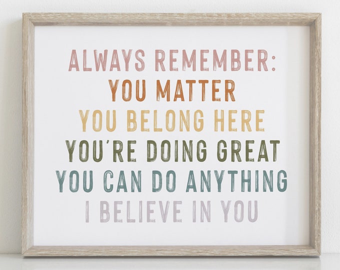 DIGITAL DOWNLOAD Classroom Decor Pastel Rainbow Classroom Signs ...