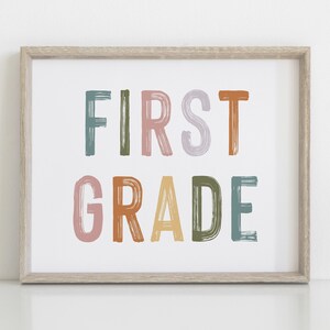 DIGITAL DOWNLOAD Custom First Day of School Sign Printable Boho ...