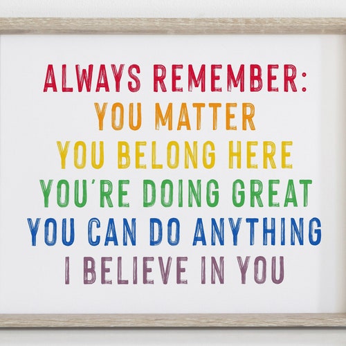 DIGITAL DOWNLOAD Classroom Decor Rainbow Classroom Signs - Etsy