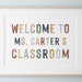 DIGITAL DOWNLOAD Teacher Name Sign Printable Classroom Decor Rainbow ...