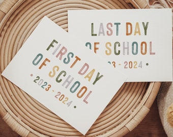 Boho Rainbow First Day of School Sign 1st Day of School Back - Etsy