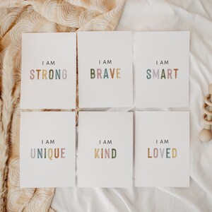DIGITAL DOWNLOAD Positive Affirmation Cards for Kids Boho Classroom ...