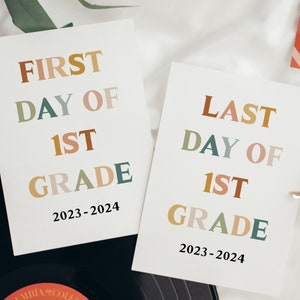 DIGITAL DOWNLOAD First and Last Day of School Sign Printable Classroom ...