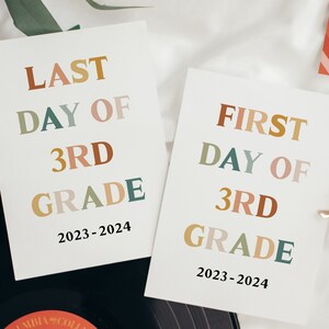 DIGITAL DOWNLOAD First Day of School Sign Printable Retro Rainbow ...