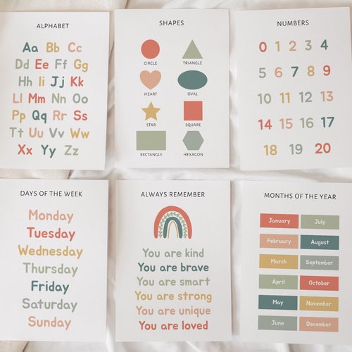 DIGITAL DOWNLOAD Pastel Classroom Decor Bundle Educational - Etsy