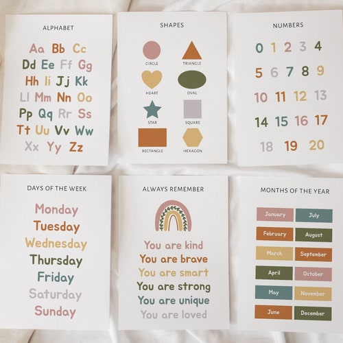 DIGITAL DOWNLOAD Boho Classroom Decor Bundle Educational - Etsy