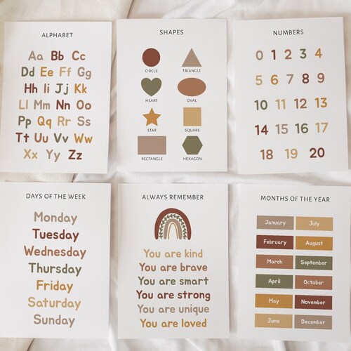 BUNDLE Poster Pack Rainbow Themed Classroom Printables - Etsy
