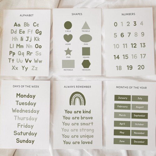 DIGITAL DOWNLOAD Boho Classroom Decor Bundle Educational - Etsy