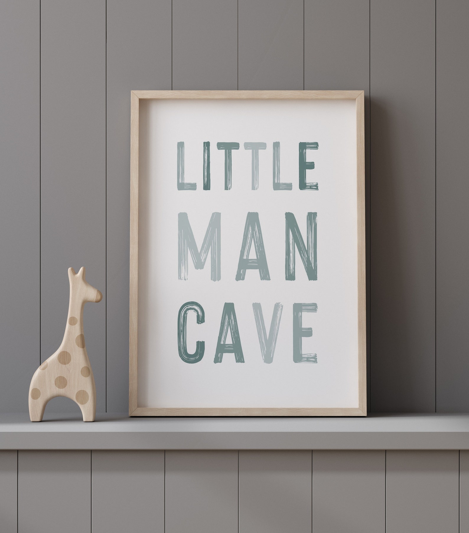 DIGITAL DOWNLOAD Little Man Cave Sign Boys Nursery Wall | Etsy