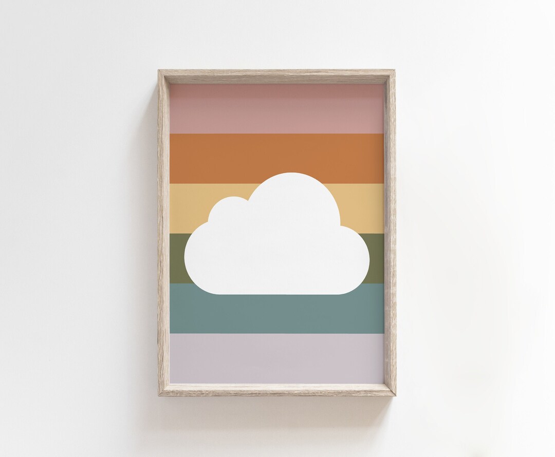 DIGITAL DOWNLOAD Rainbow Baby Nursery Wall Art Kids Room Wall Decor ...