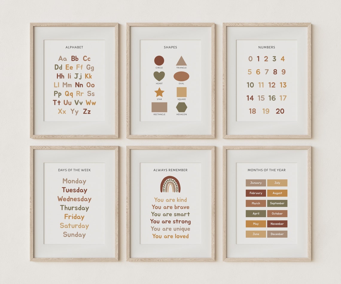 DIGITAL DOWNLOAD Boho Classroom Decor Bundle Educational - Etsy