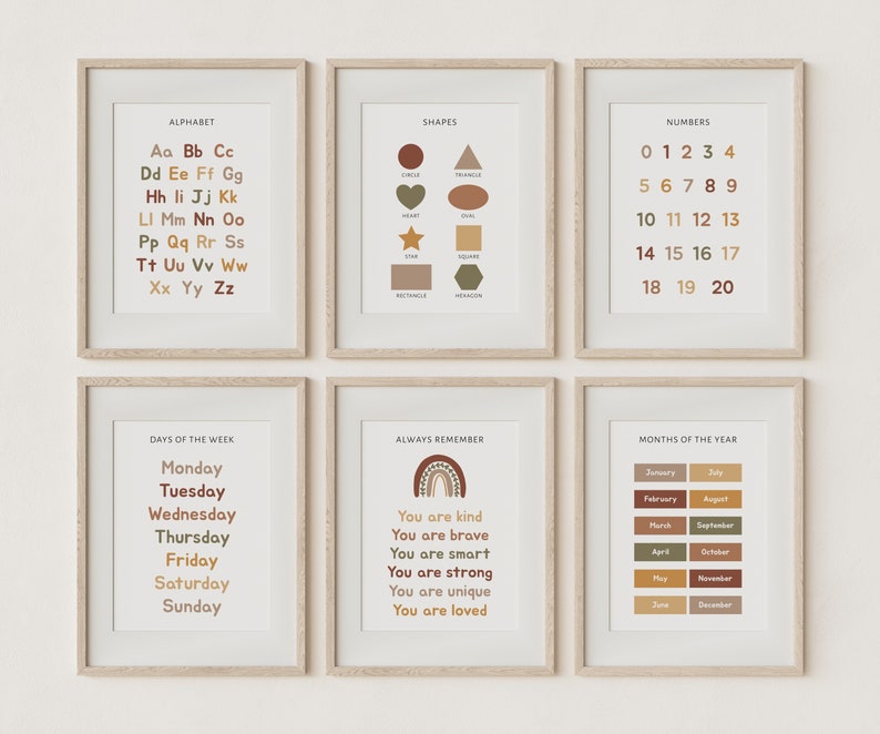 DIGITAL DOWNLOAD Boho Classroom Decor Bundle Educational - Etsy