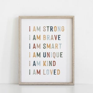 DIGITAL DOWNLOAD Inspirational Quotes Positive Affirmations Rainbow ...