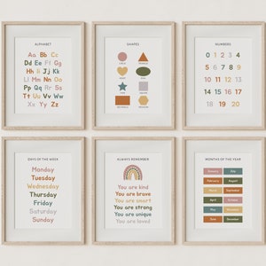 DIGITAL DOWNLOAD Boho Classroom Decor Bundle Educational - Etsy