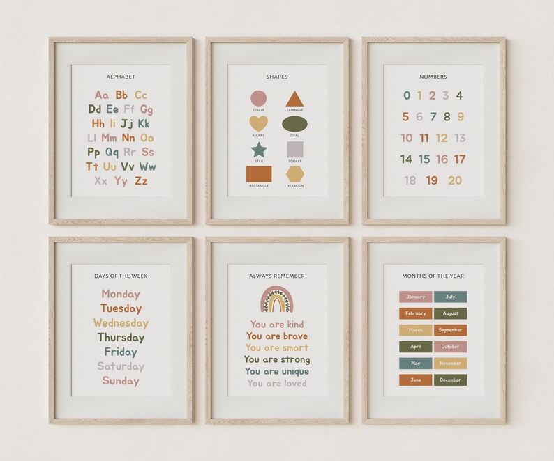 DIGITAL DOWNLOAD Boho Classroom Decor Bundle Educational - Etsy