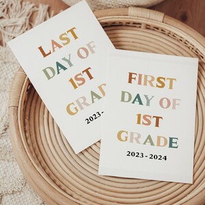 DIGITAL DOWNLOAD First and Last Day of School Sign Printable Classroom ...