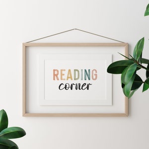 DIGITAL DOWNLOAD Reading Corner Decor Classroom Educational Posters ...