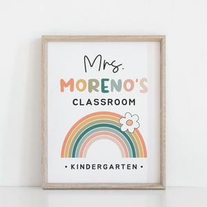 DIGITAL DOWNLOAD Classroom Decor Classroom Posters Teacher Name Sign ...