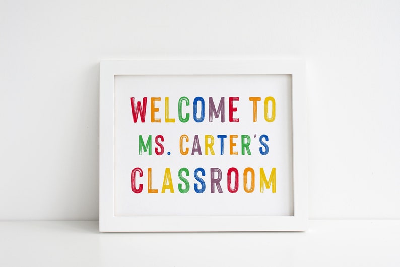 DIGITAL DOWNLOAD Teacher Name Sign Printable Classroom - Etsy