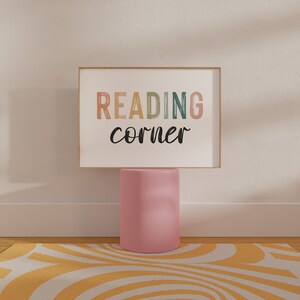DIGITAL DOWNLOAD Reading Corner Decor Classroom Educational Posters ...