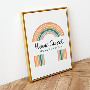 DIGITAL DOWNLOAD • Home Sweet Homeschool Sign • Homeschool Printable ...