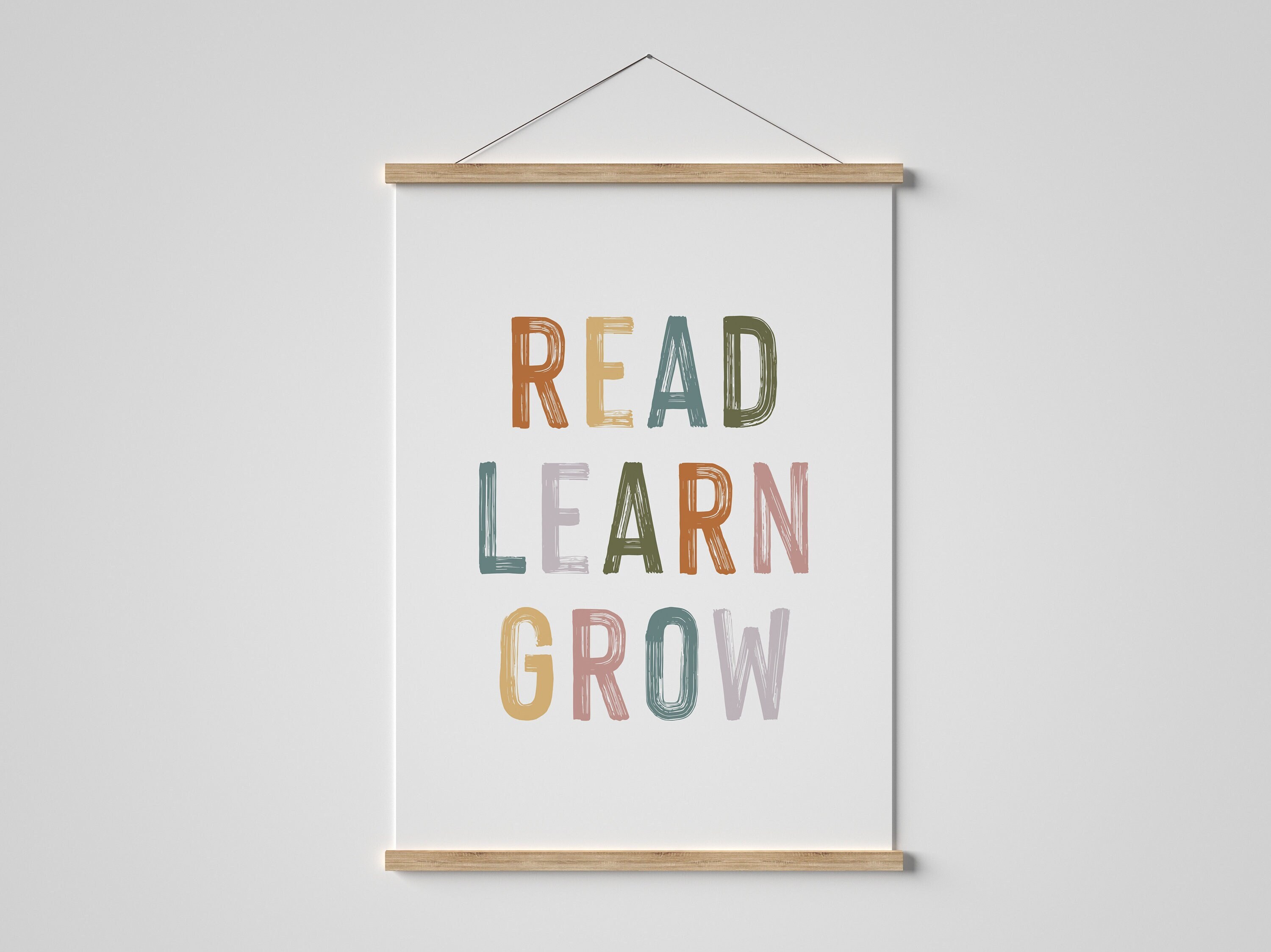 DIGITAL DOWNLOAD Read Learn Grow Reading Nook Kids - Etsy