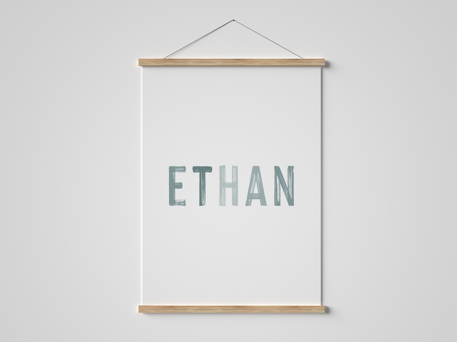 DIGITAL DOWNLOAD Nursery Name Sign Blue Personalized Name - Etsy