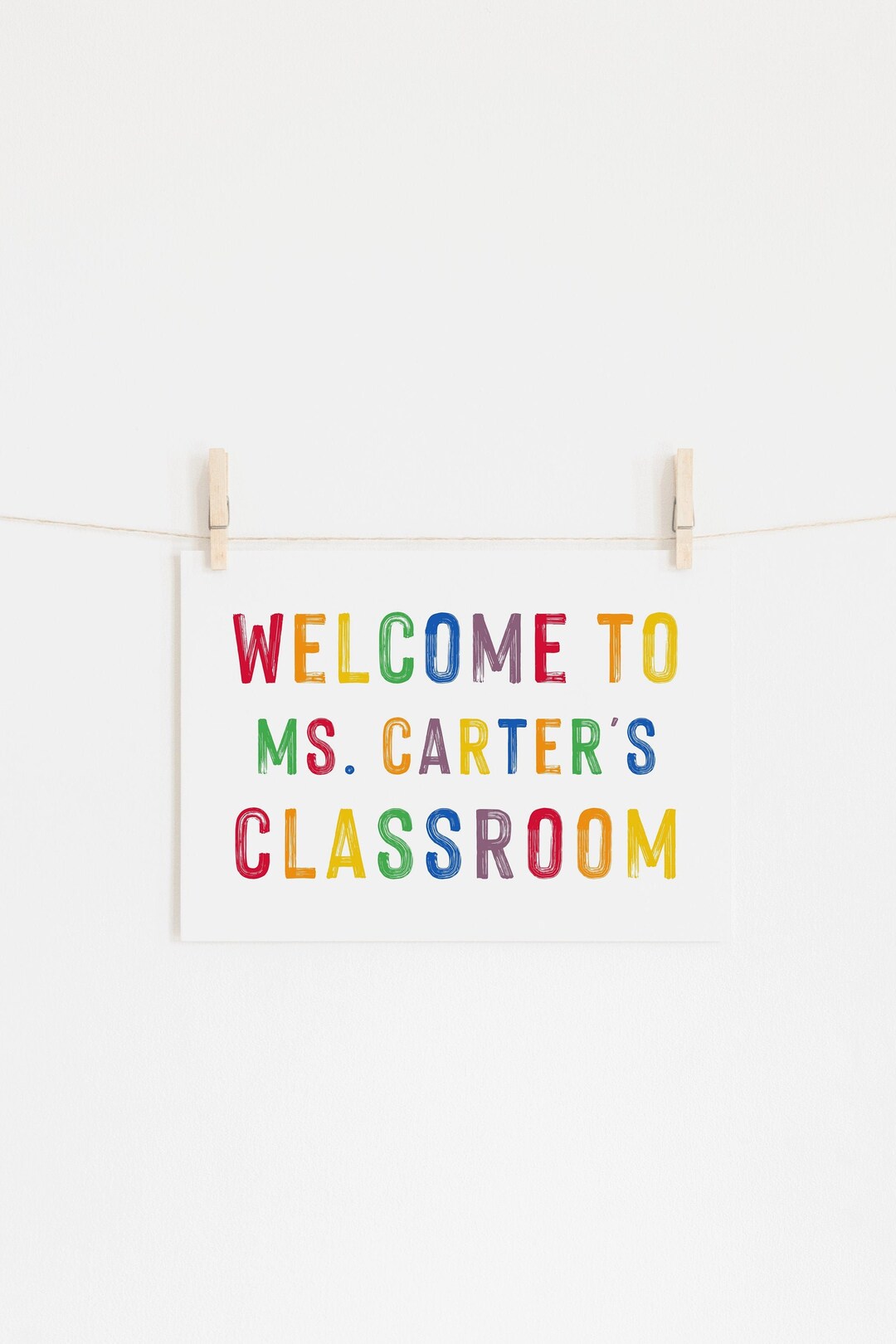 DIGITAL DOWNLOAD Teacher Name Sign Printable Classroom - Etsy