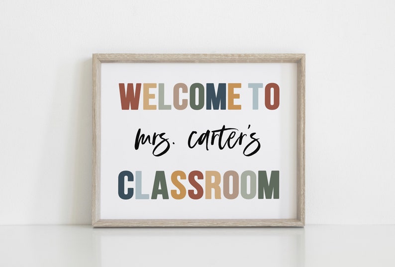 DIGITAL DOWNLOAD Teacher Name Sign Printable Classroom | Etsy