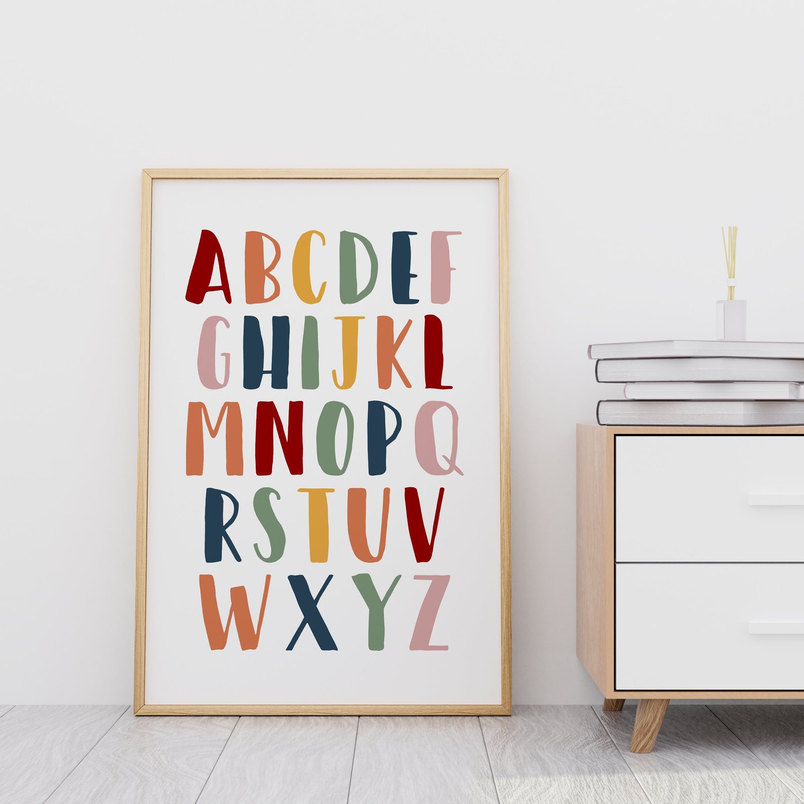 DIGITAL DOWNLOAD Rainbow Baby Alphabet Poster ABC Poster - Etsy