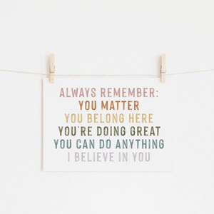 DIGITAL DOWNLOAD • Classroom Decor Boho Rainbow Neutral • Welcome to ...