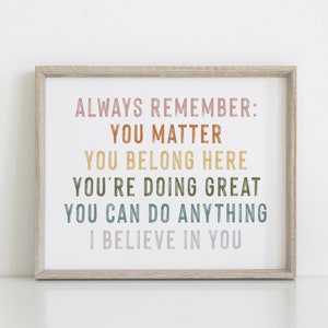 DIGITAL DOWNLOAD • Classroom Decor Boho Rainbow Neutral • Welcome to ...