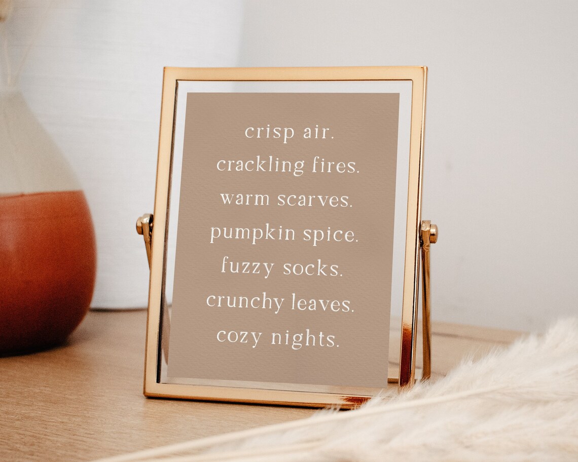 DIGITAL DOWNLOAD Fall Decor Autumn Decor Fall Printable - Etsy