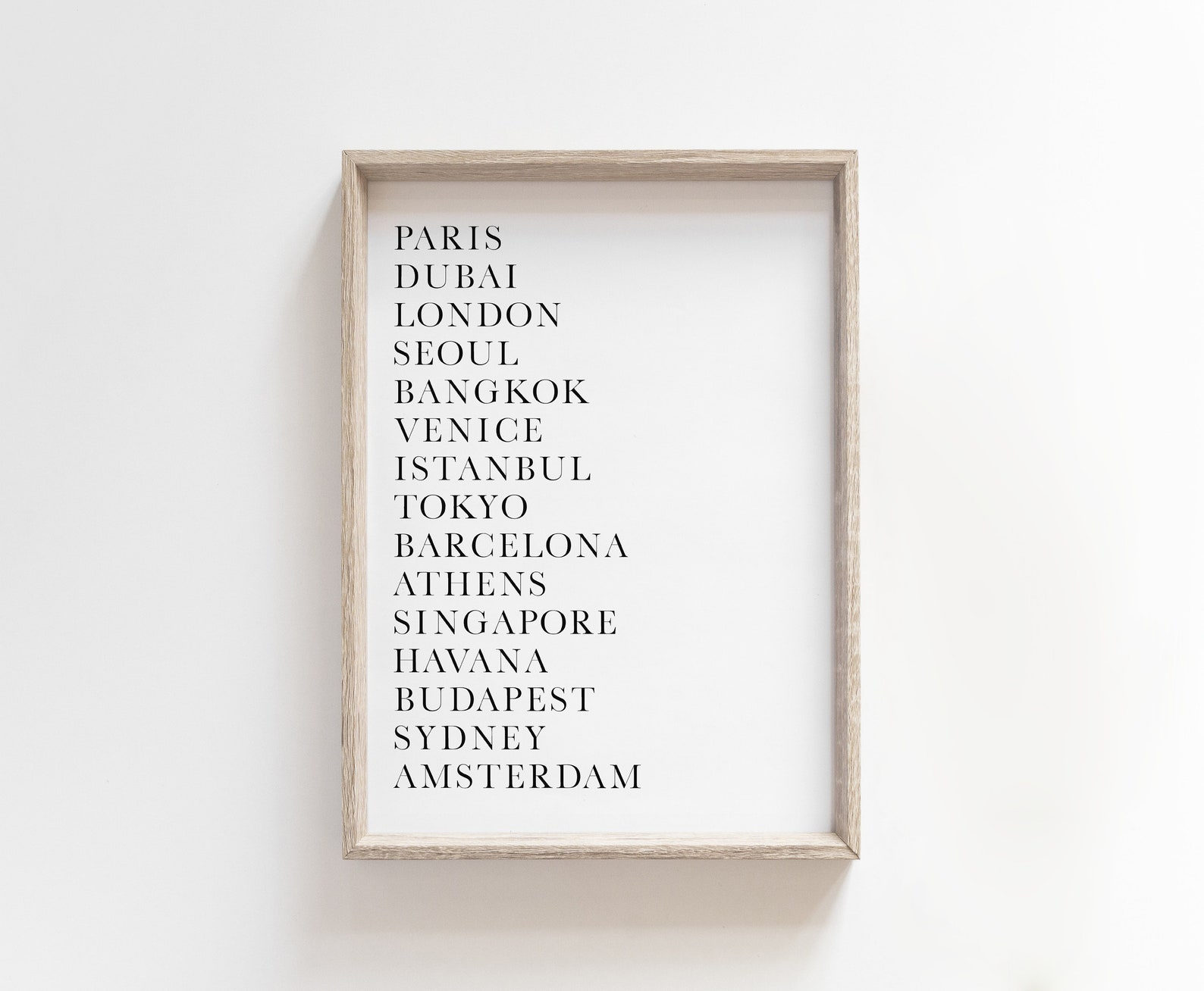 DIGITAL DOWNLOAD Cities Around the World City Name Print City | Etsy