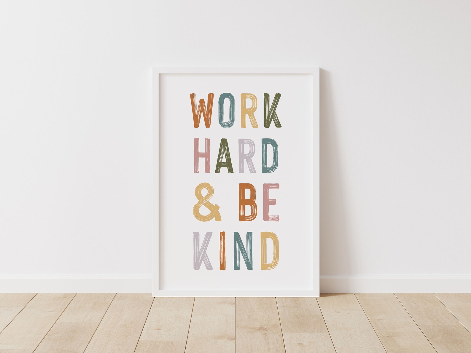 DIGITAL DOWNLOAD Work Hard & Be Kind Classroom Decor - Etsy