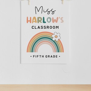 DIGITAL DOWNLOAD Classroom Decor Classroom Posters Teacher Name Sign ...