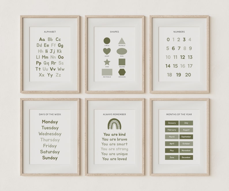 DIGITAL DOWNLOAD Boho Classroom Decor Bundle Educational | Etsy