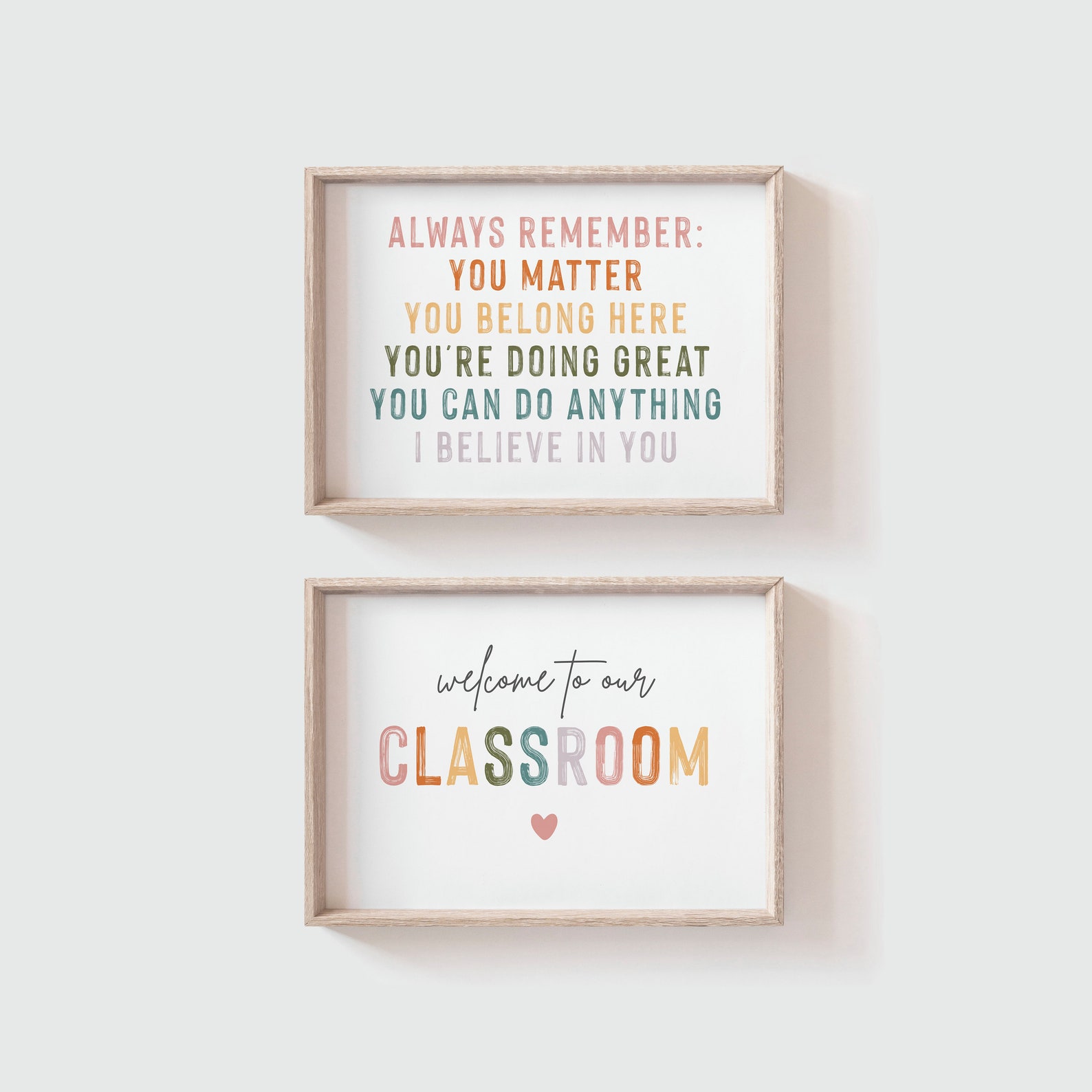 DIGITAL DOWNLOAD Classroom Decor Boho Rainbow Neutral - Etsy