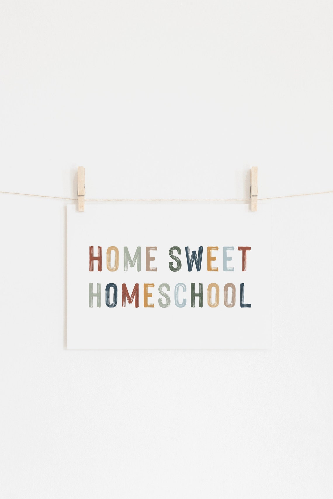 DIGITAL DOWNLOAD Home Sweet Homeschool Sign Homeschool | Etsy