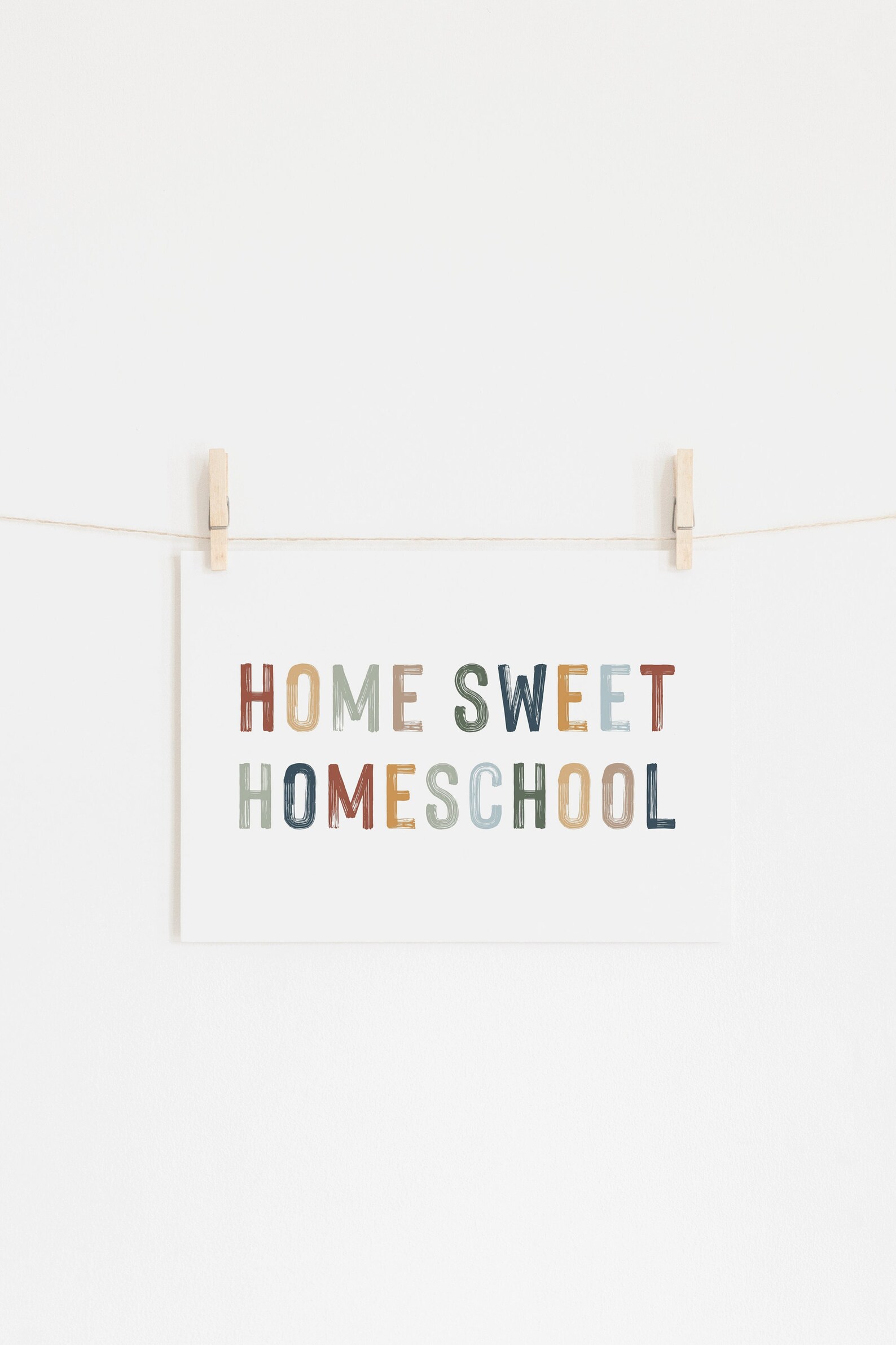 DIGITAL DOWNLOAD Home Sweet Homeschool Sign Homeschool | Etsy