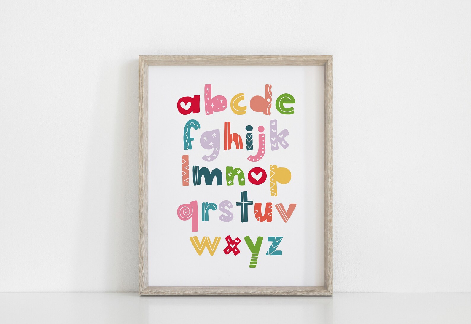DIGITAL DOWNLOAD Alphabet Poster Printable Kids Room Wall - Etsy