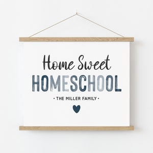 DIGITAL DOWNLOAD Home Sweet Homeschool Sign Homeschool Printable Wall ...