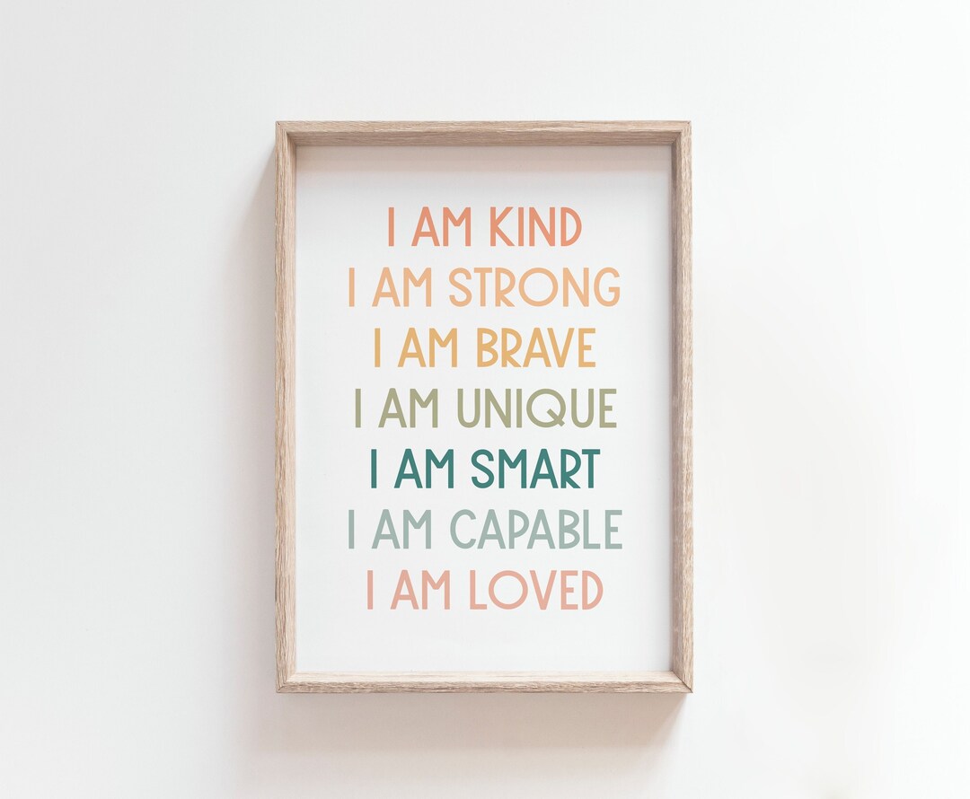 DIGITAL DOWNLOAD Inspirational Quotes for Kids Classroom Decor Rainbow ...