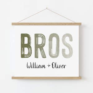 DIGITAL DOWNLOAD • Brothers Room Decor • Custom Nursery Name Sign Boy ...