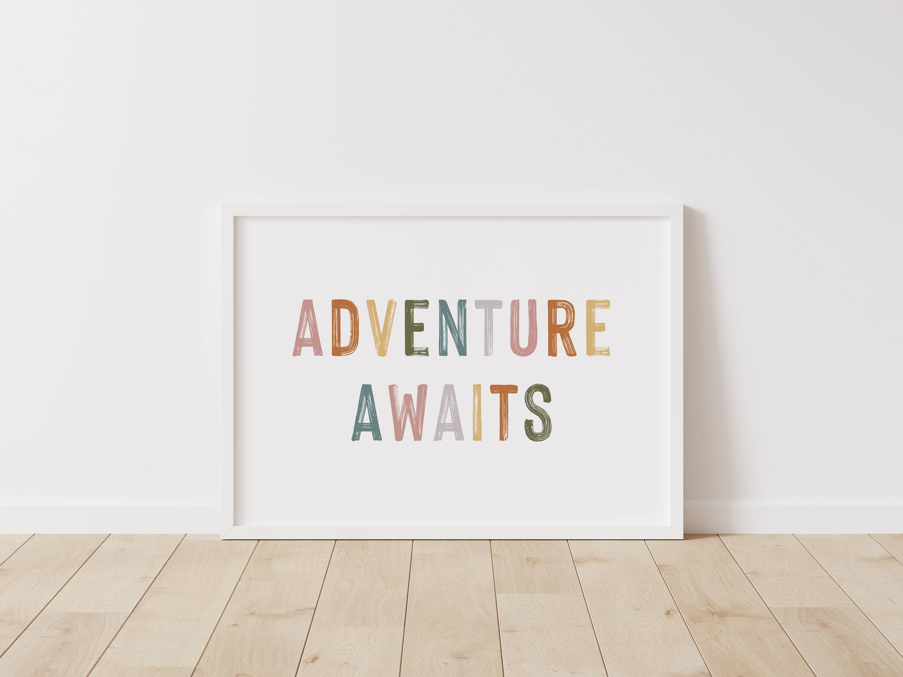 DIGITAL DOWNLOAD Adventure Awaits Nursery Decor Rainbow | Etsy
